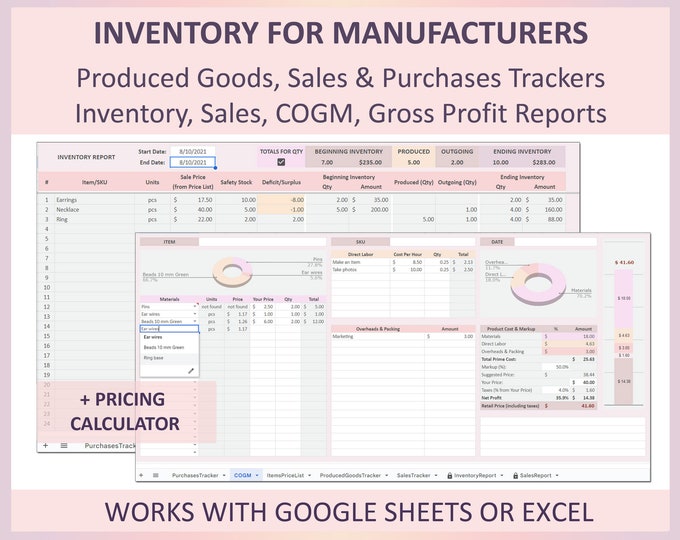 Inventory Management Spreadsheet Excel Google Sheet Resellers Inventory ...