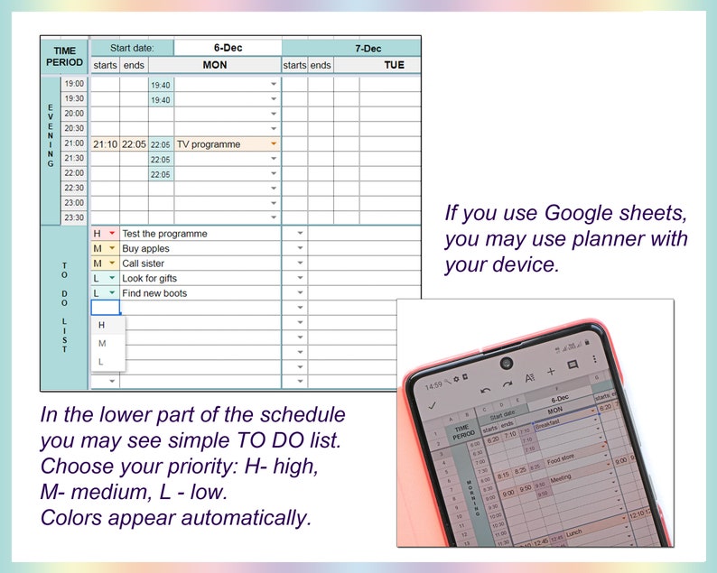 Study Time Tracker Digital Student Planner Homework Tracker | Etsy