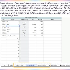 Small Business Expense Tracker Template Financial Log Spending Report ...