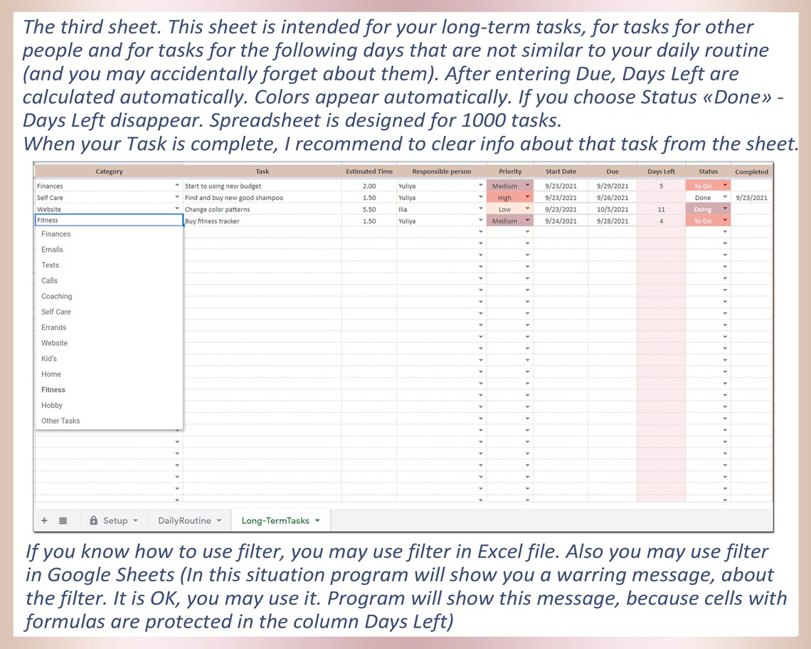 Task Management Daily Routine Planner Time Management To-do | Etsy