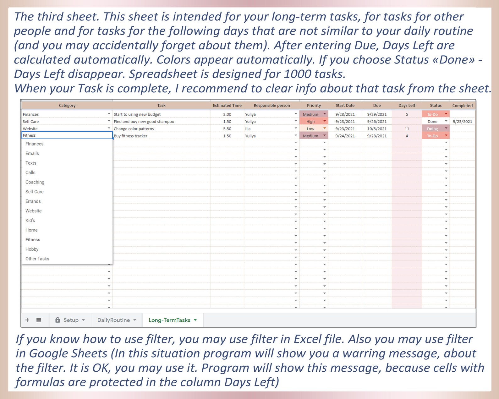 Task Management Daily Routine Planner Time Management To-do | Etsy