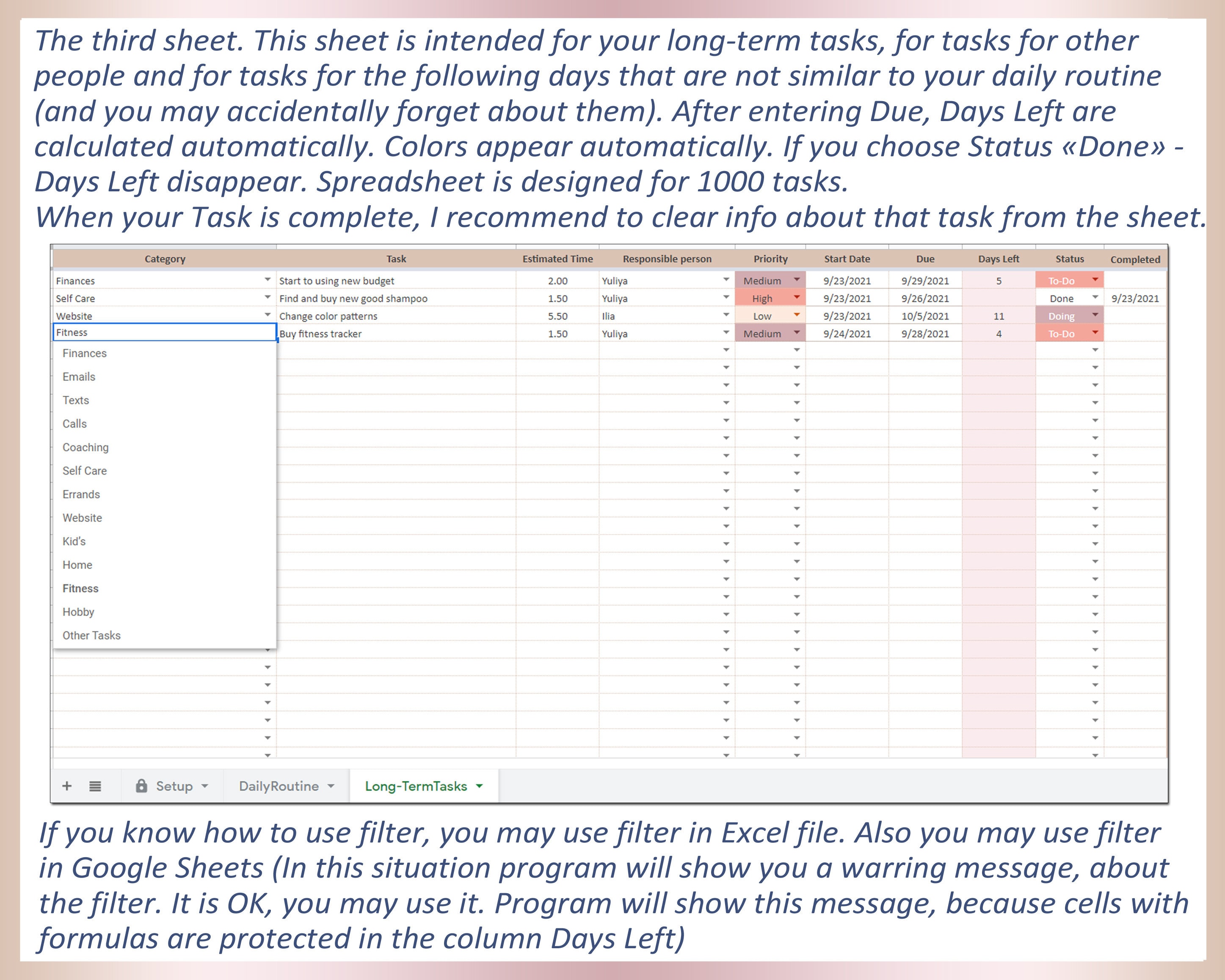 Task Management Daily Routine Planner Time Management To-do - Etsy ...