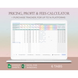 Etsy Fees Calculator, Cost of Goods Manufactured, Markup & Profit ...