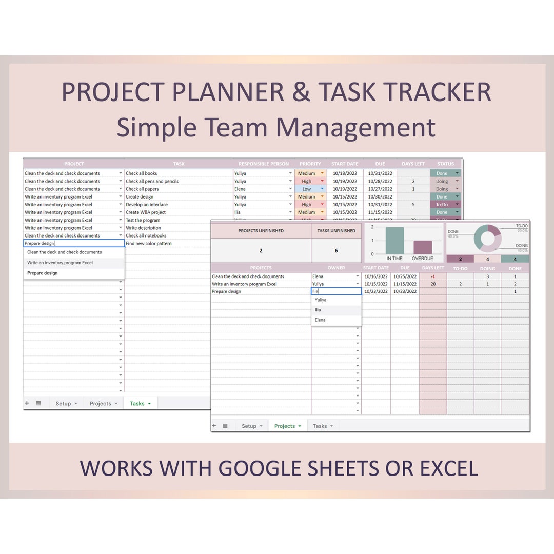 Task Management, Digital Project Planner, Team Management, To-do List ...