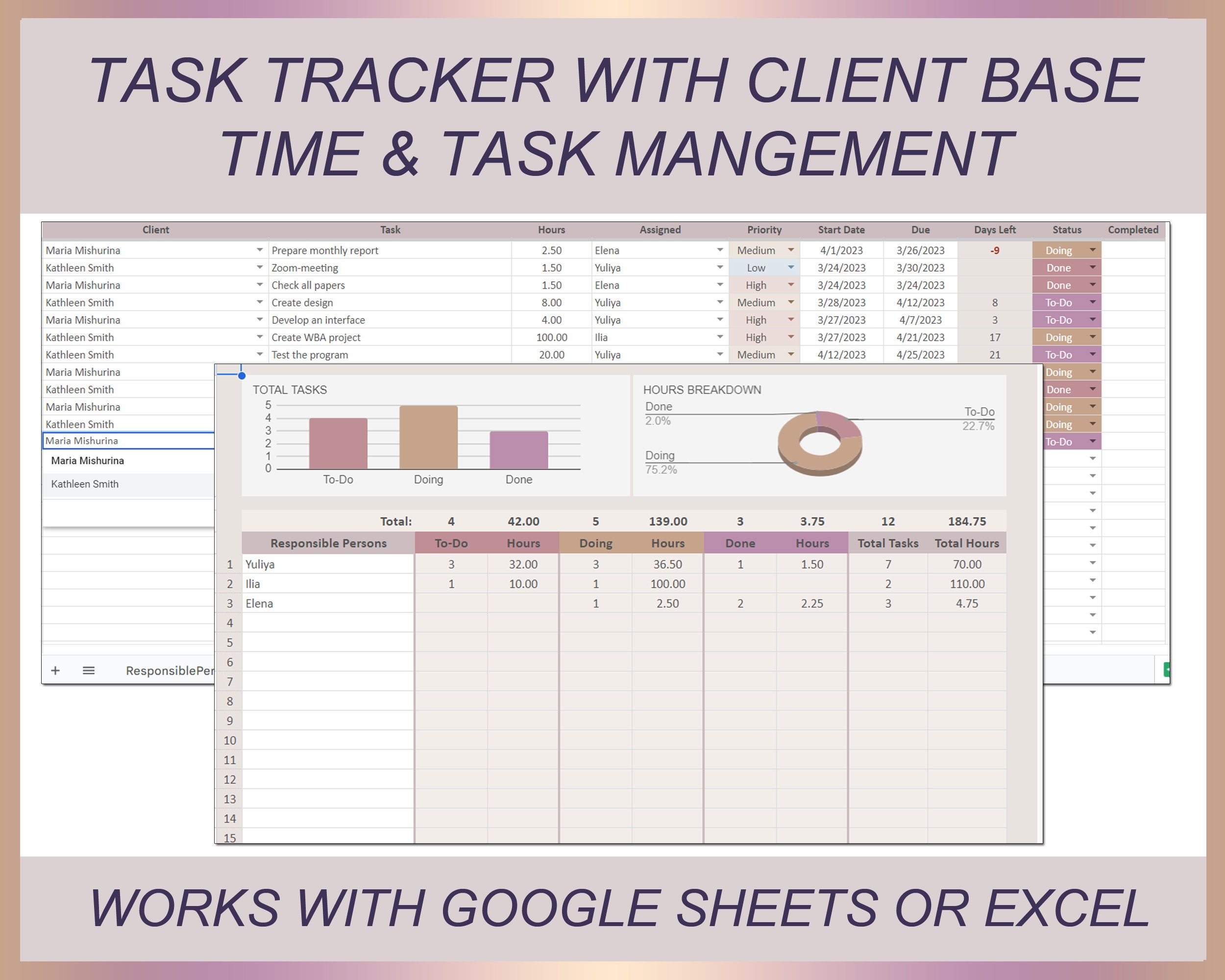 Task Management Digital Project Planner Team Management - Etsy