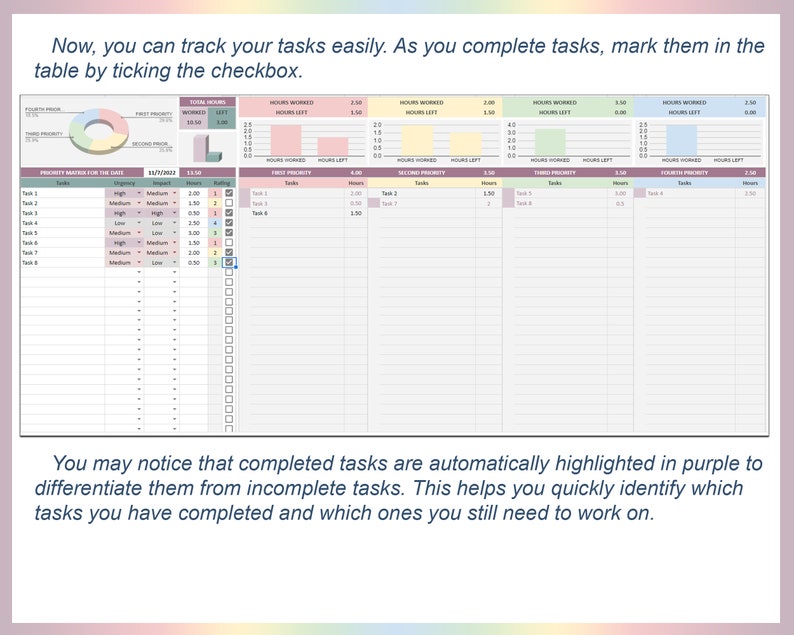 Priority Matrix Template Project Prioritization Tool Eisenhower Chart ...