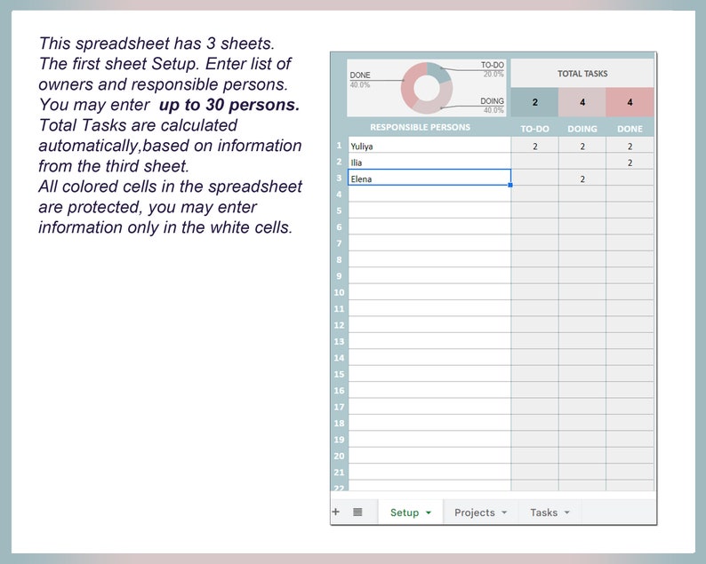 Project Management Template, Project Planner, Task Management, To-do ...