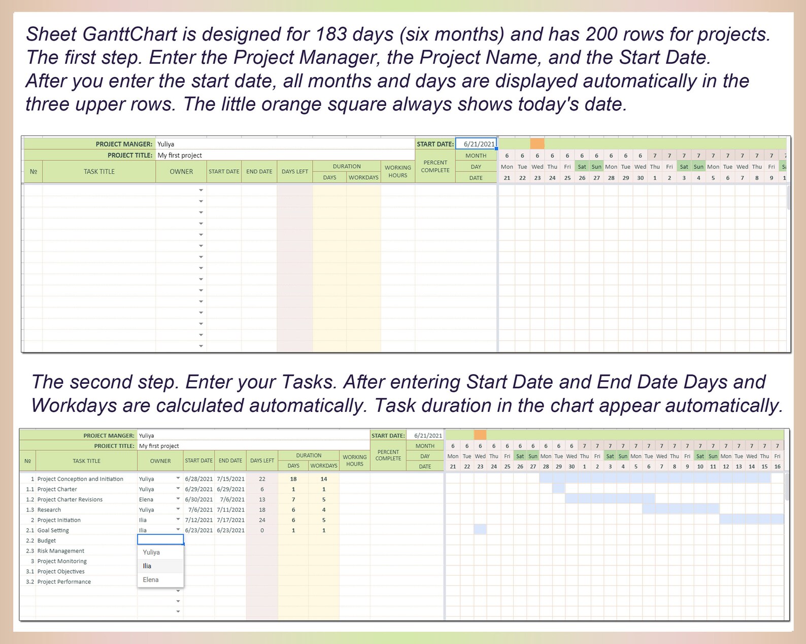 Gantt Chart Maker Gantt Chart Online Project Chart Project - Etsy