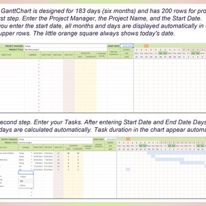 Gantt Chart Maker Gantt Chart Online Project Chart Project - Etsy