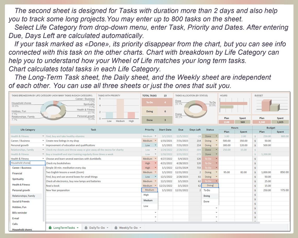 Task Management Task Tracker Google Task Manager Task App - Etsy