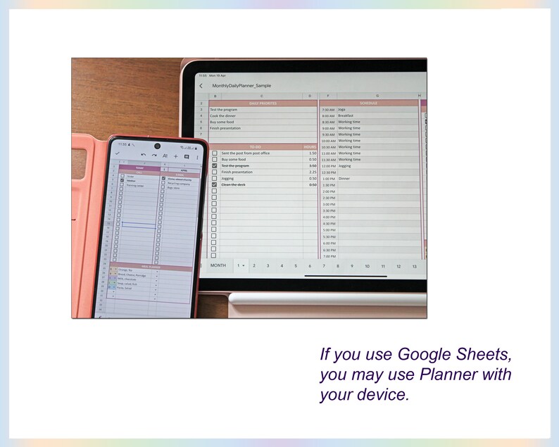 Daily Planner Sheet Time Management Working Hours Planner | Etsy