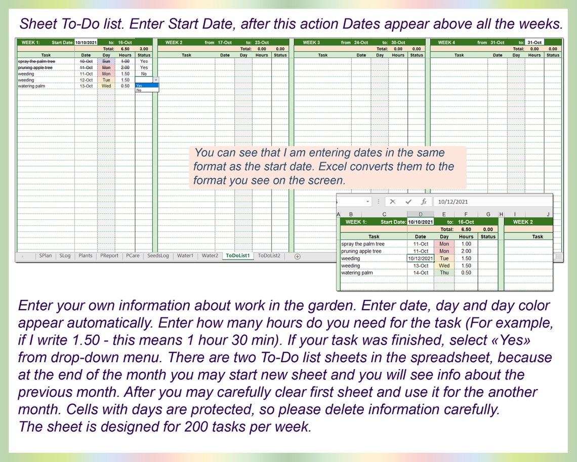 Digital Garden Planner Plant Care Worksheet Plants Journal - Etsy