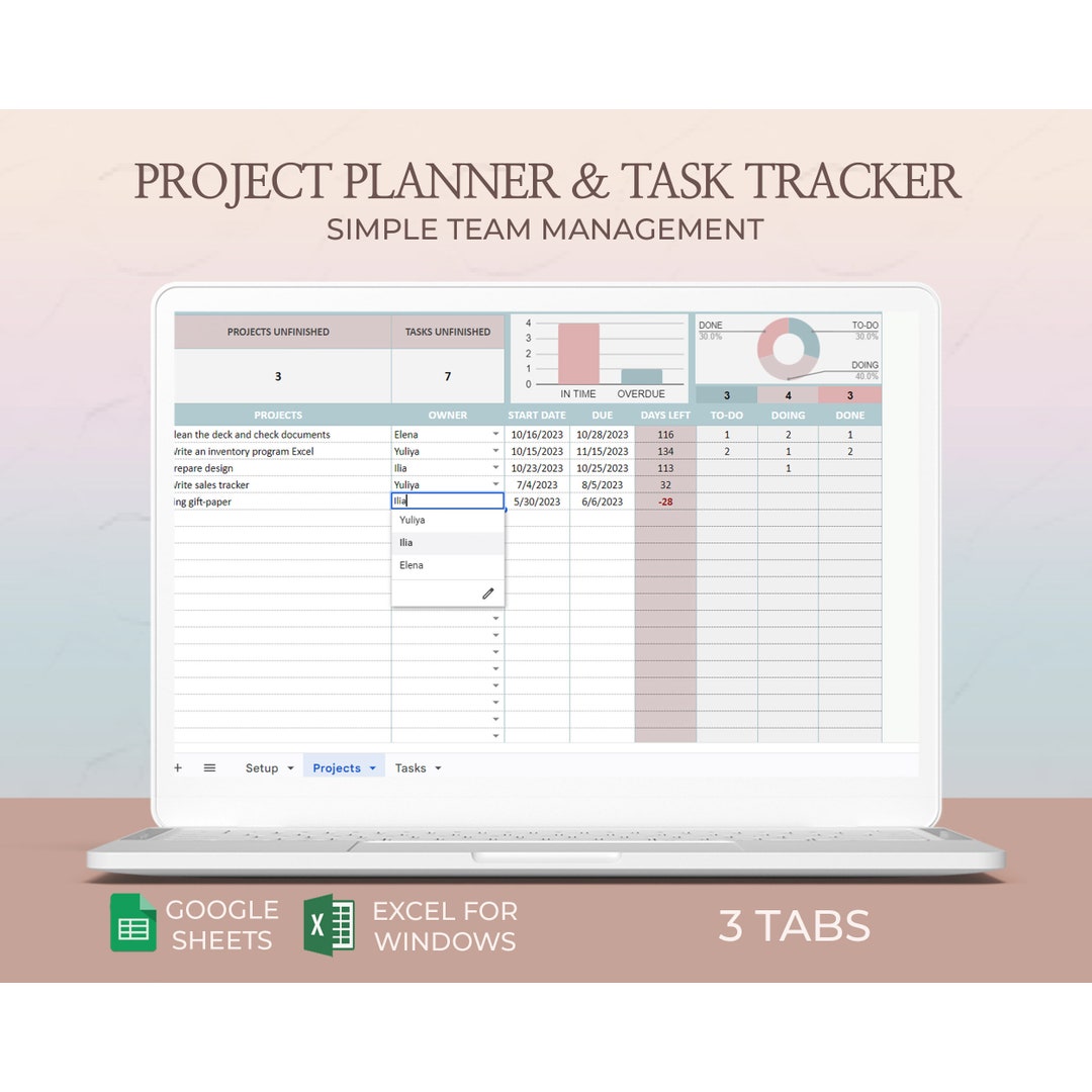 Team Management Spreadsheet, Teamwork, Projects Teams, Project ...