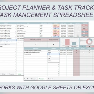 Project Management Template Project Planner Task Management - Etsy