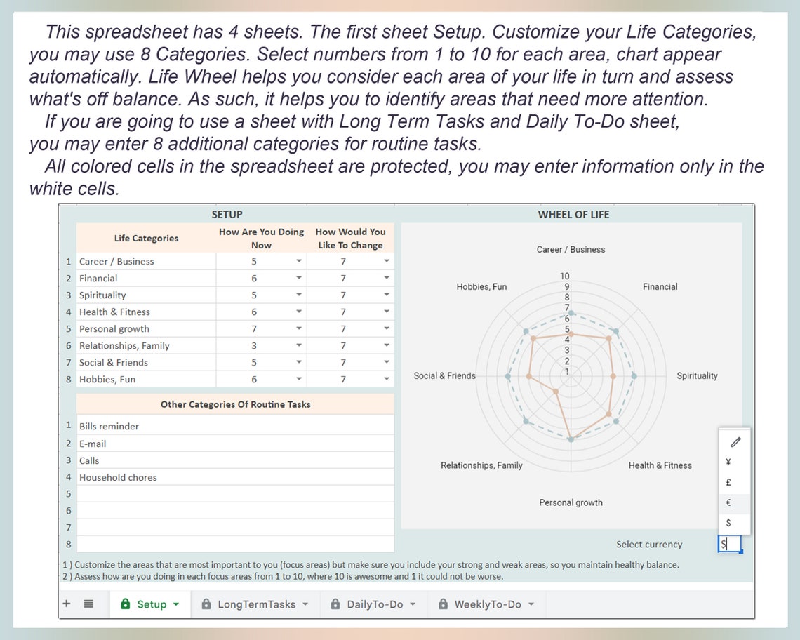 To Do List Template, Time Management Tool, to Do List Google Sheet, to ...