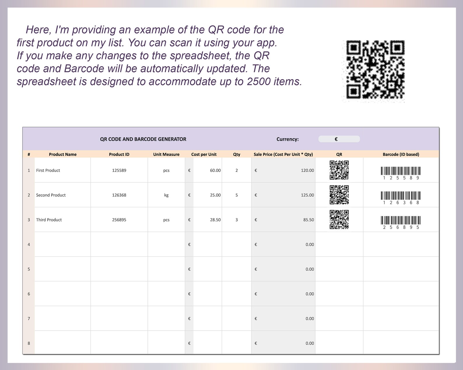 QR Code Maker Google Sheets Barcode Generator Online QR Creator ...