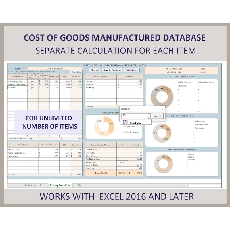 Product Formulation Template - Etsy