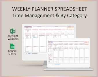 Printable Simple Weekly To-do List Excel Spreadsheet - Etsy