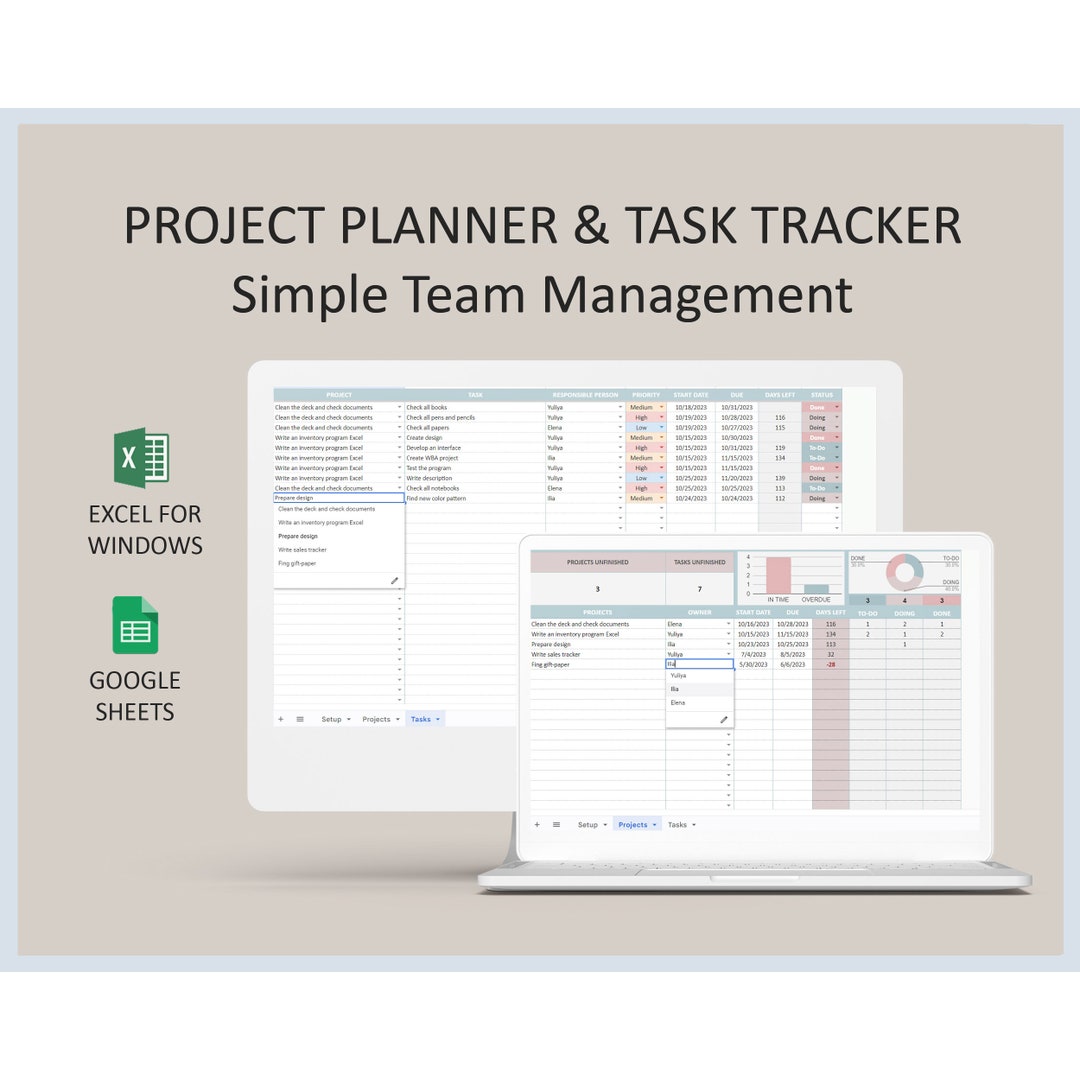 Team Management, Teamwork Spreadsheet, Projects Teams, Project ...
