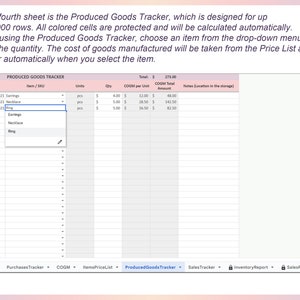 Inventory Spreadsheet Excel Google Sheets Pricing Sheet Sales Tracker ...