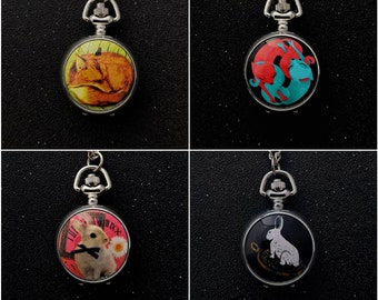 Fox Pocket Watch | Etsy