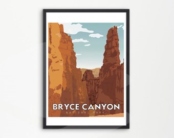 Bryce Canyon National Park Poster Subpar Parks Poster - Etsy