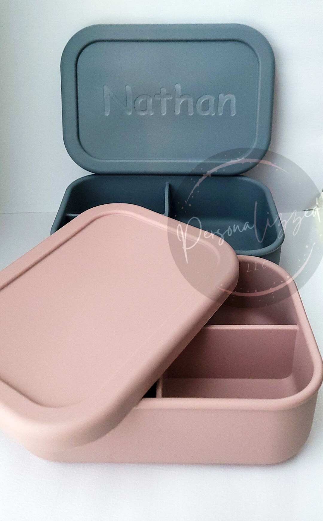 Customized Silicone Bento Boxes|kid's Lunchboxes|personalized Name ...