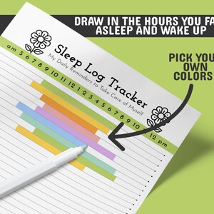 Self Care Tracker Digital Download, Green Minimalist Themed Habit ...