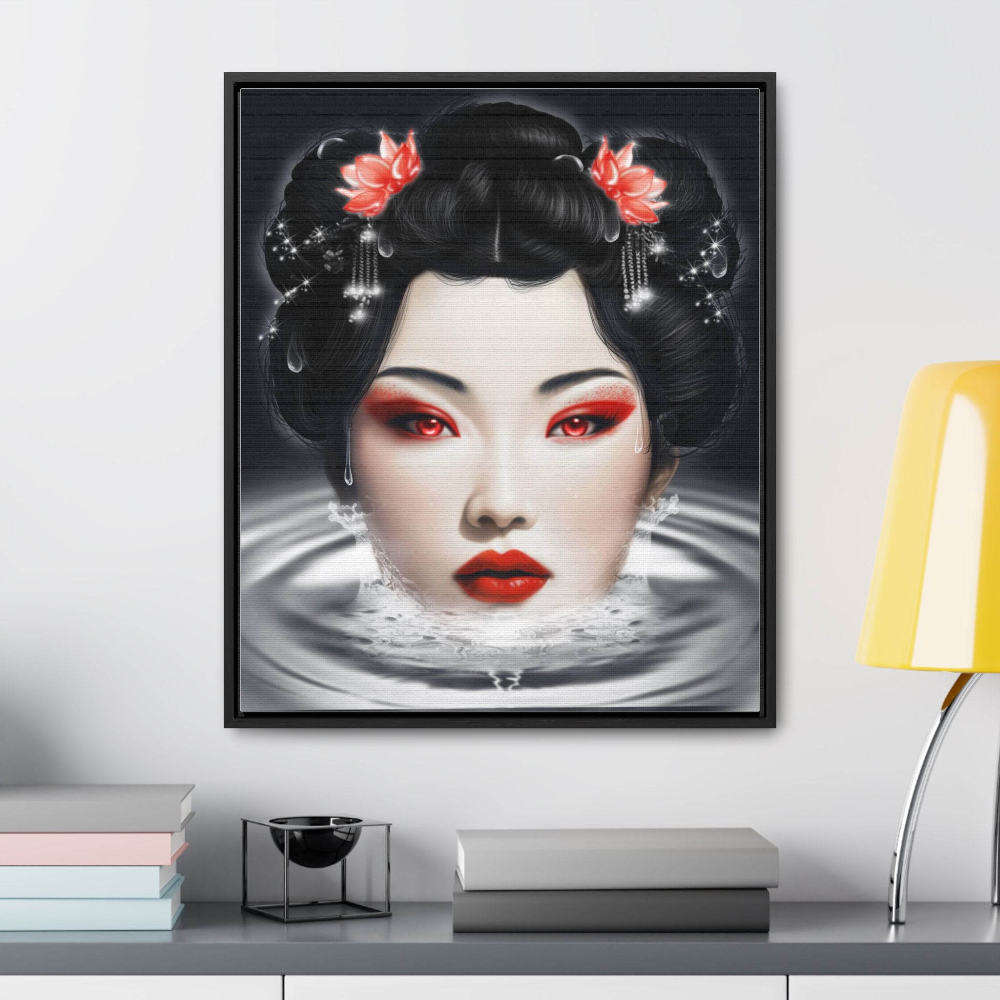 Geisha Girl Contemporary Wall Décor Unique Home Artwork - Etsy