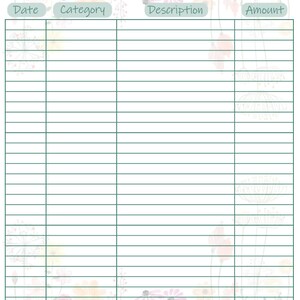 Printable Flower Budget Planner Budget Bundle Financial | Etsy
