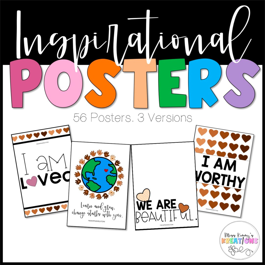 Postive Affirmations Posters | Inspirational Quotes, Motivational ...