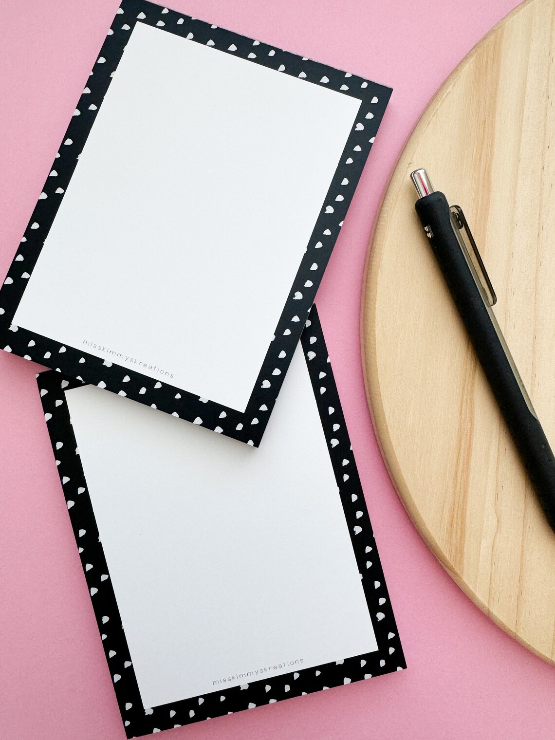 Black Speckled Notepad: To-do List Stationery (4x5.5) - Etsy
