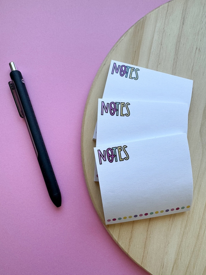 Notes Sticky Notes | Mini Notepad, Cute Stationery, Positive Note - Etsy