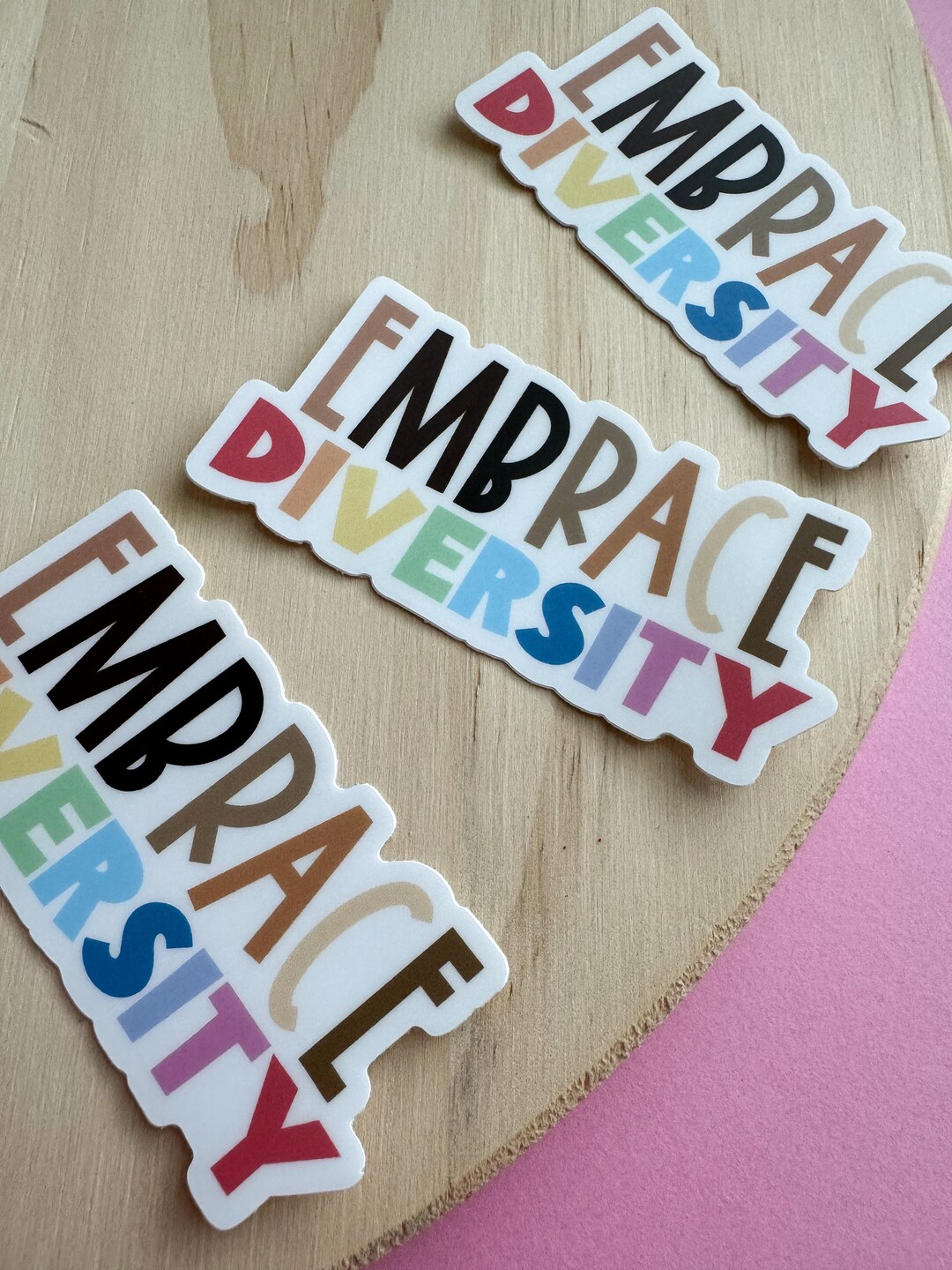 Embrace Diversity Sticker | Motivational Sticker, Vinyl Waterproof ...