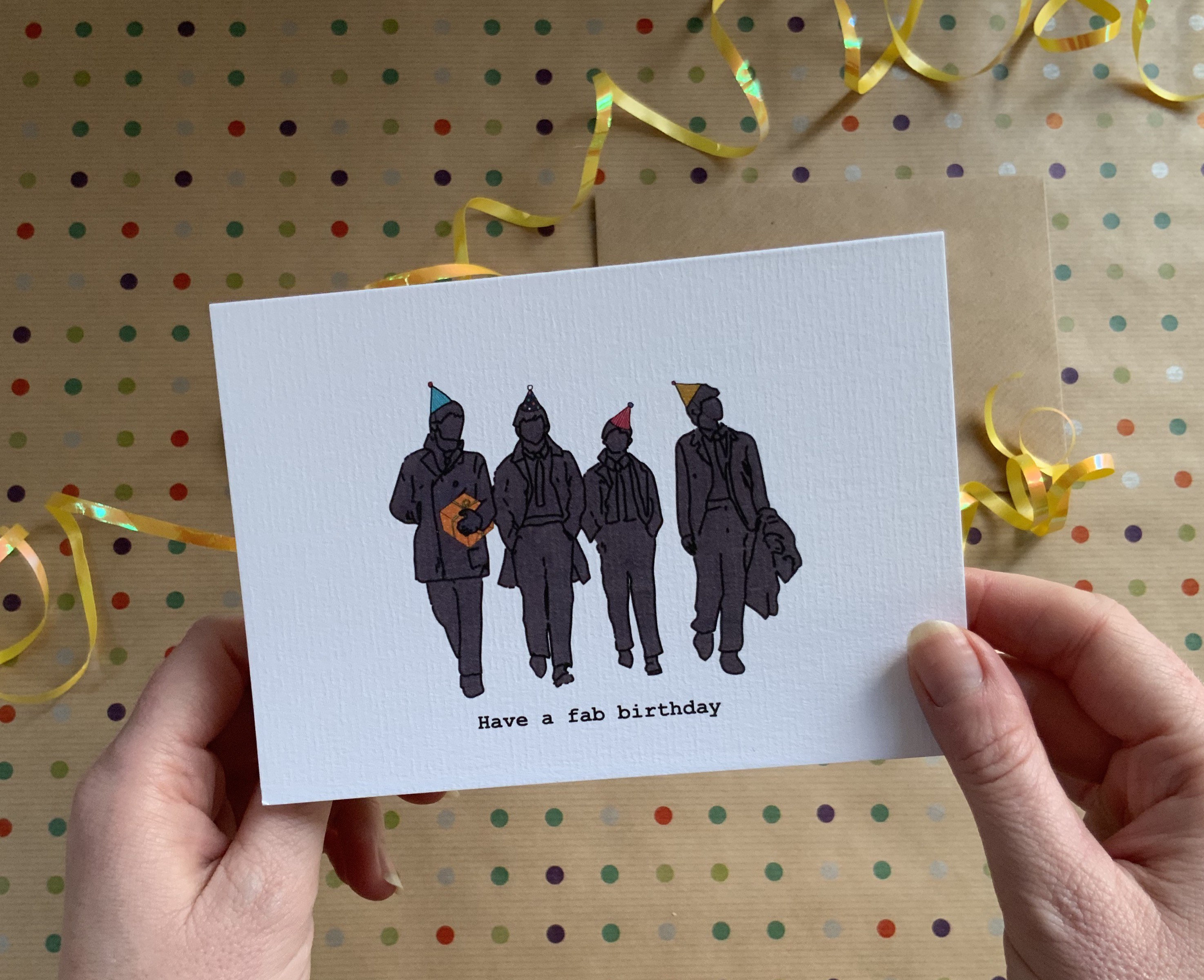 Beatles Birthday Card - Etsy