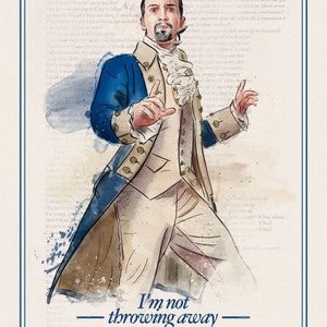 Hamilton Musical Poster. I'm Not Throwing Away My Shot. - Etsy