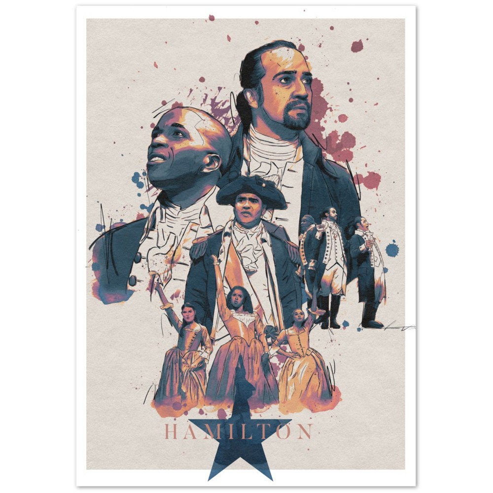 Hamilton Musical Poster A3 - Etsy