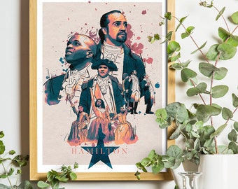 Hamilton Musical Poster Hamilton Broadway Musical Aaron - Etsy