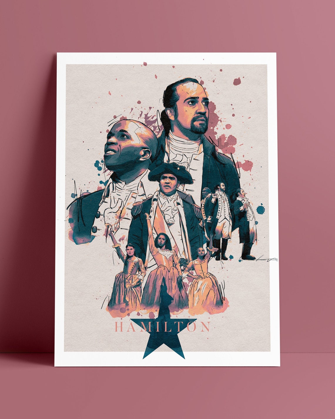 Hamilton Musical Poster - Etsy
