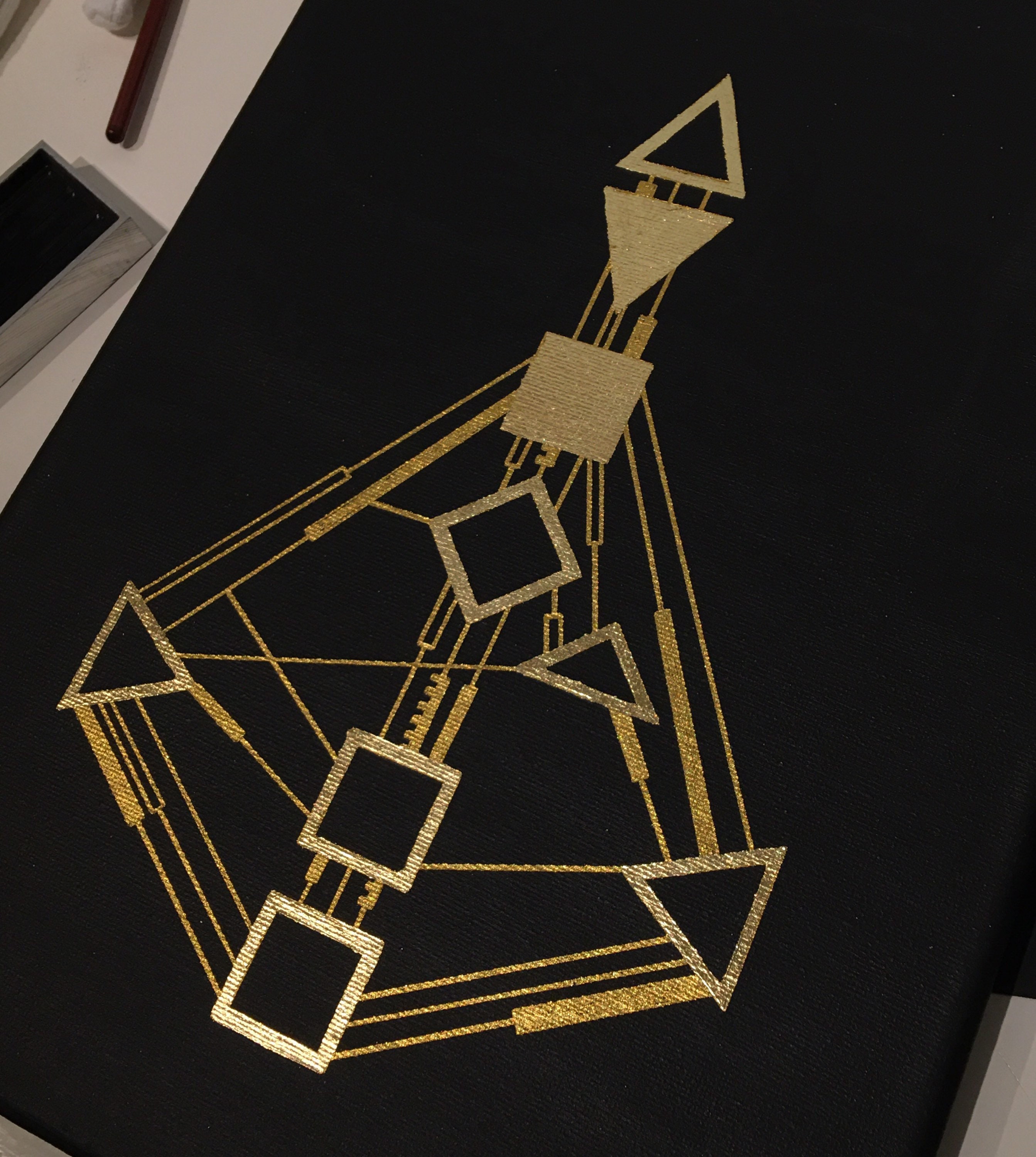 Human Design Chart Personalized Bodygraph 24-karat Gold Leaf, Oil ...