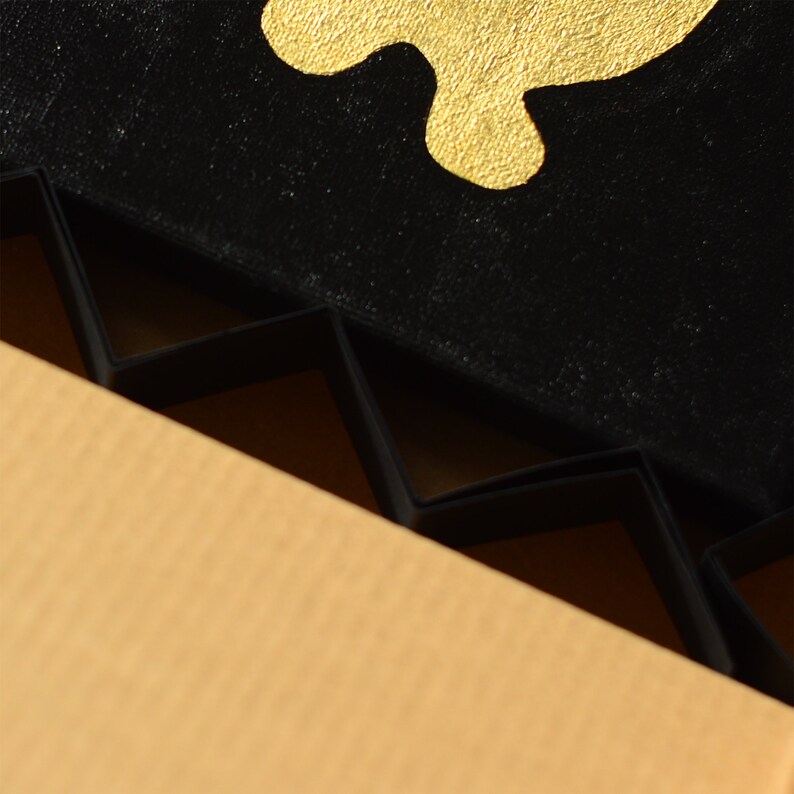 Math Teacher Gift Pi Oil Painting on Black Canvas 24k Gold - Etsy