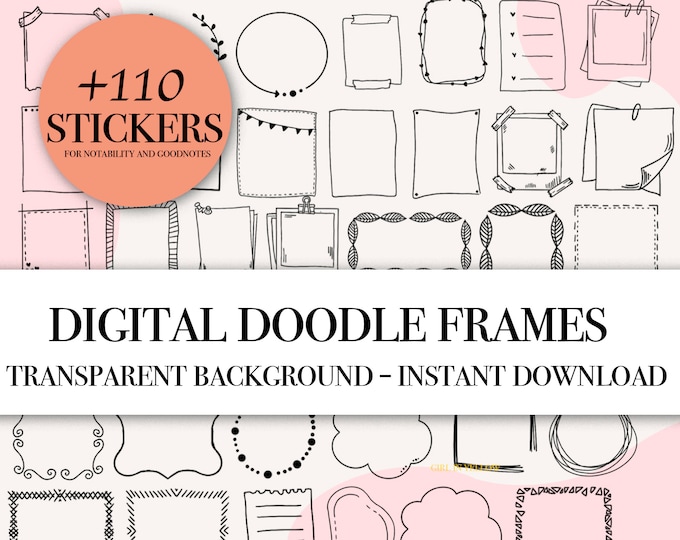 Oodles of Doodle Frames Digital Borders Mega Pack Buy 2 GET 1 FREE - Etsy