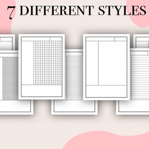 56 Cornell Notes Method Paper, Note, Dot, Grid, Lined, Editable Note ...