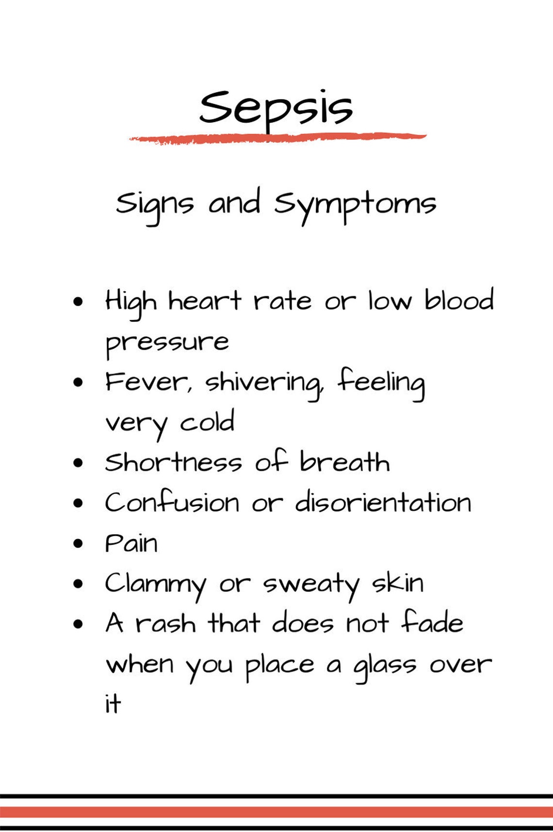 Sepsis Revision Notes *digital Download* - Etsy