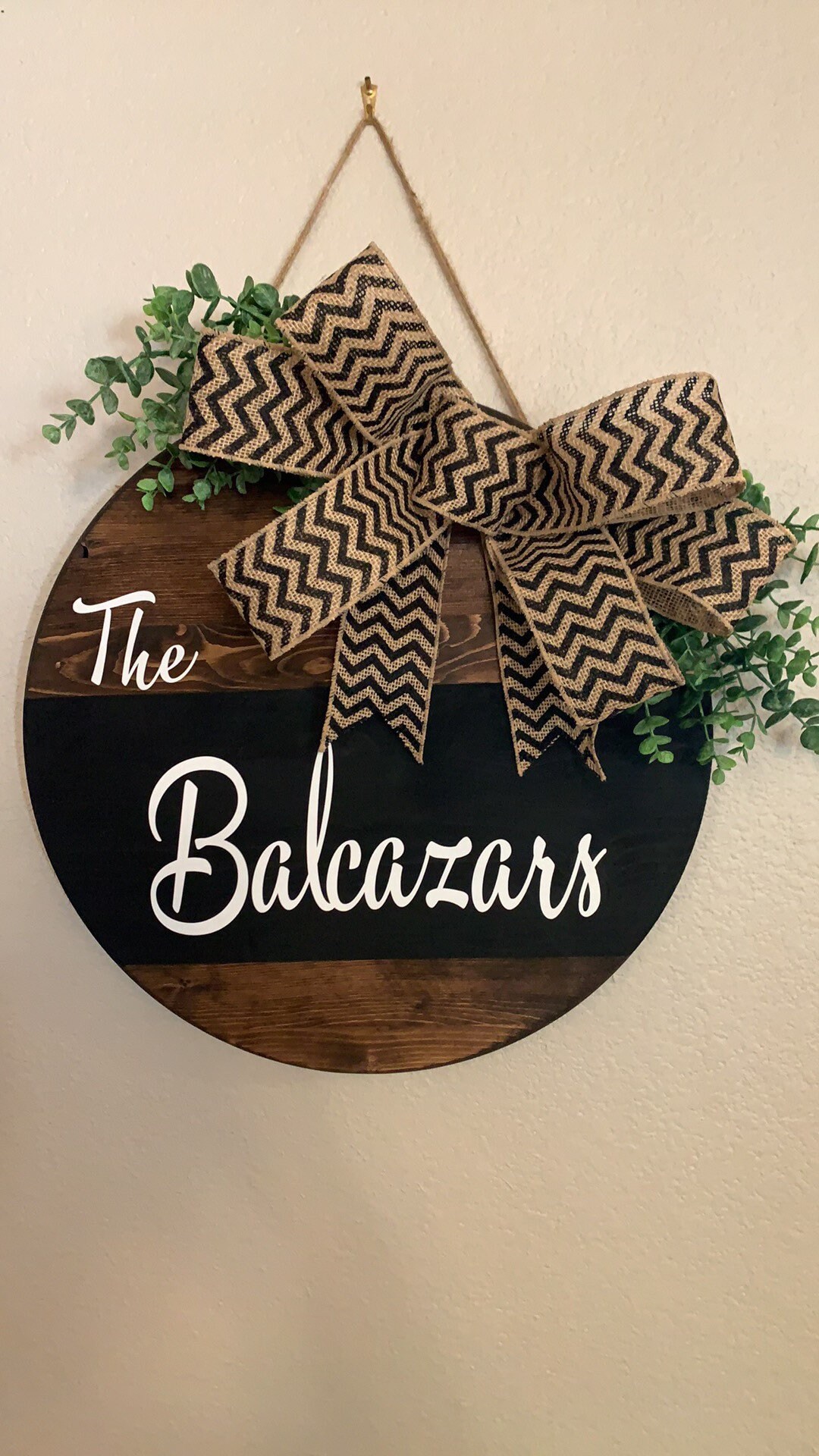 Personalized Door Hanger. Personalized Sign. Front Door Decor. - Etsy