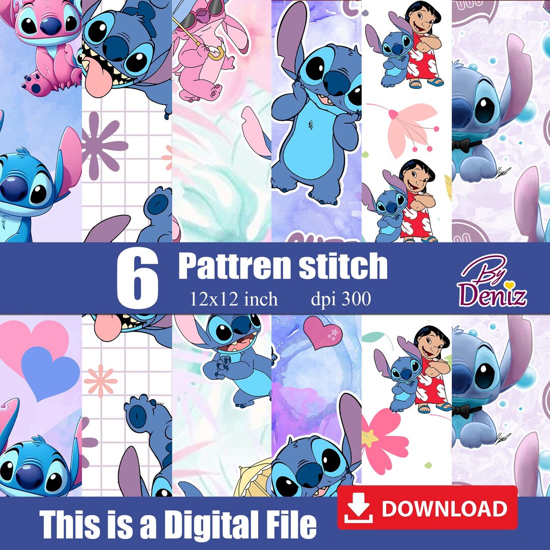 6 Stitch Digital Paper Digital Download - Etsy