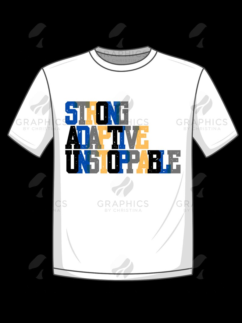 Strong Adaptive Unstoppable SVG | Disability Awareness Digital Download ...