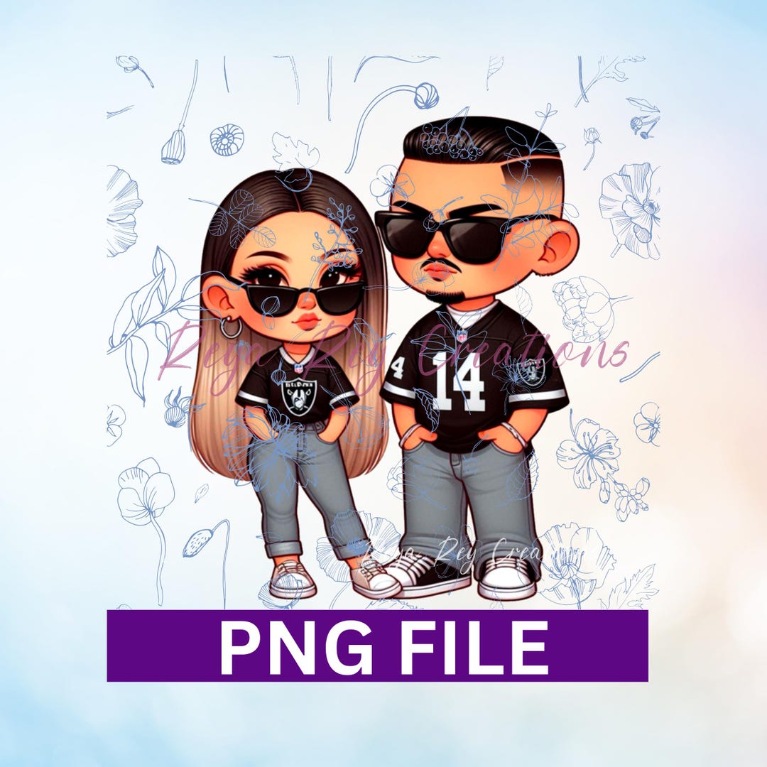 Raiders, Football PNG, Couple, Cute Chicano Couple, Chola PNG, Cholo ...