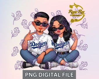 We Belong Together Chicano PNG, Dodgers Couple, Cute Chicano Couple ...