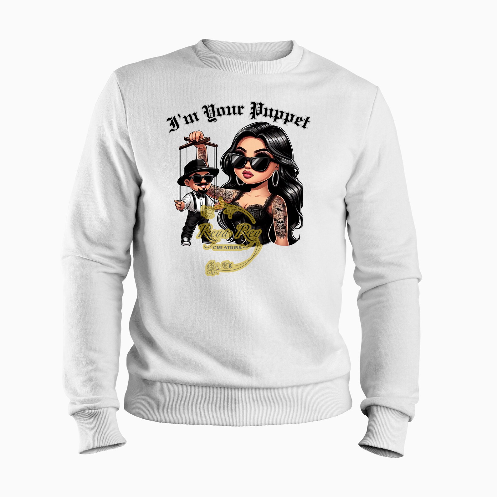 I'm Your Puppet, Chicano Cholo Couple, Old School, Backdrop, PNG Only ...